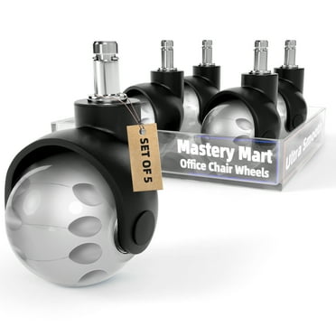 Soontrans Office Chair Wheels Heavy Duty Rubber Caster Wheels, 5Pack ...