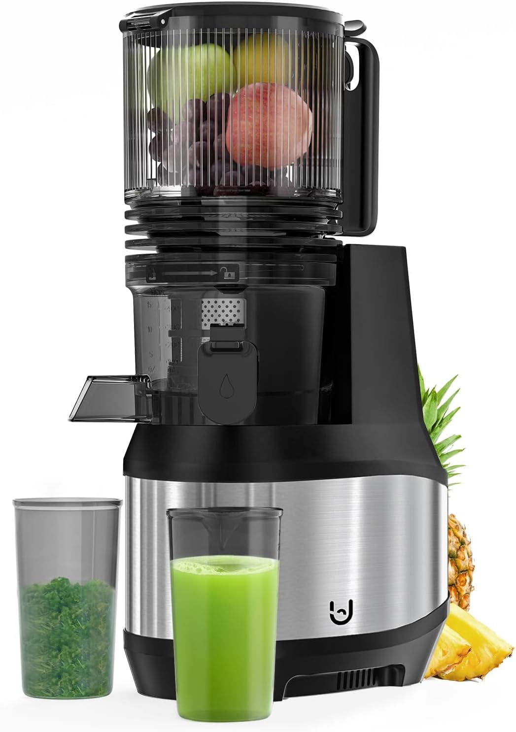 Masticating Juicer Machines, 6.2" Inch Feeding Chute Supports Whole ...