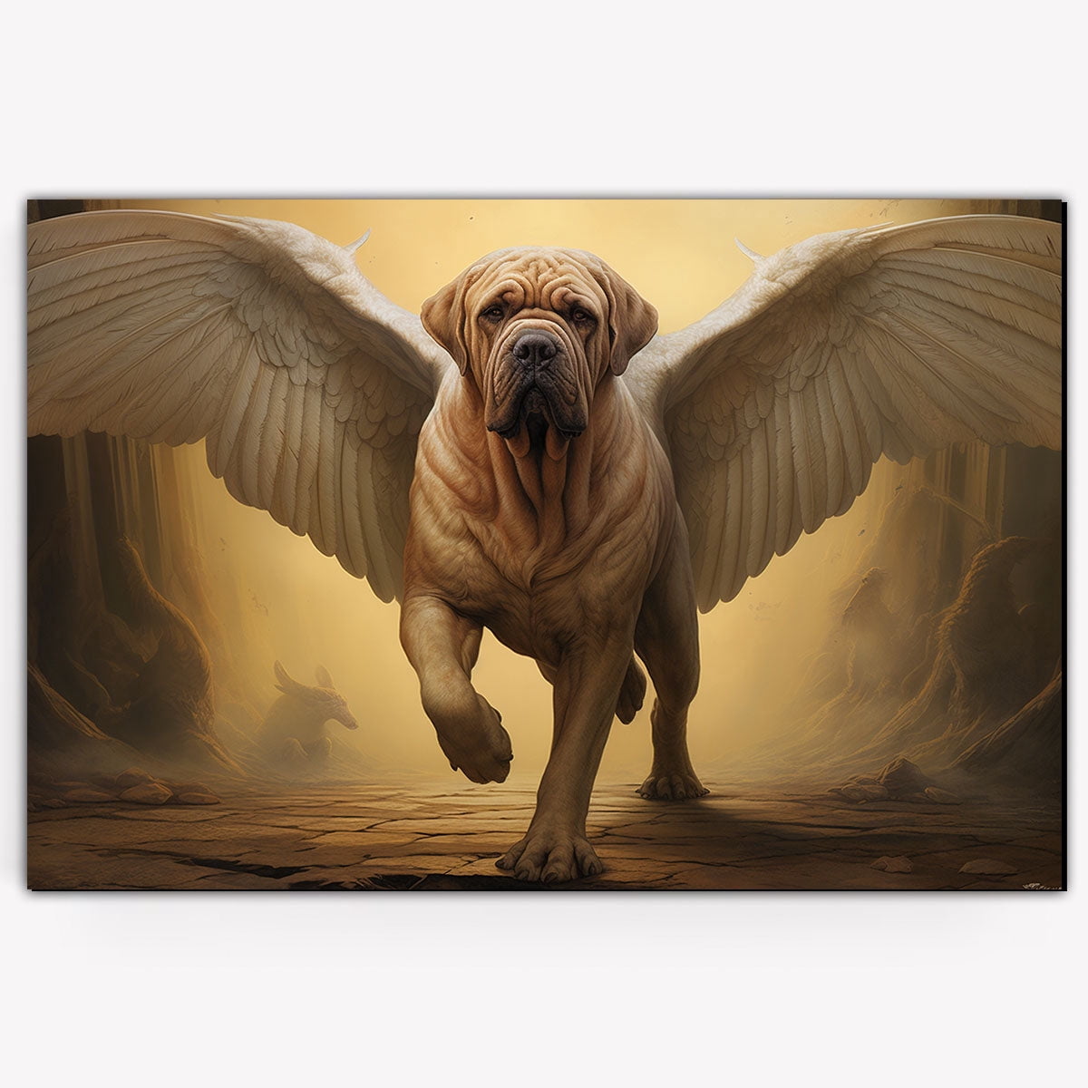 Mastiff Christmas Pet Memorial Canvas - Dog Memorial Gifts for Loss of ...