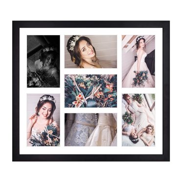 4x6 Collage Picture Frames Set, 15 Openings, Wall Mounted, Horizontal ...