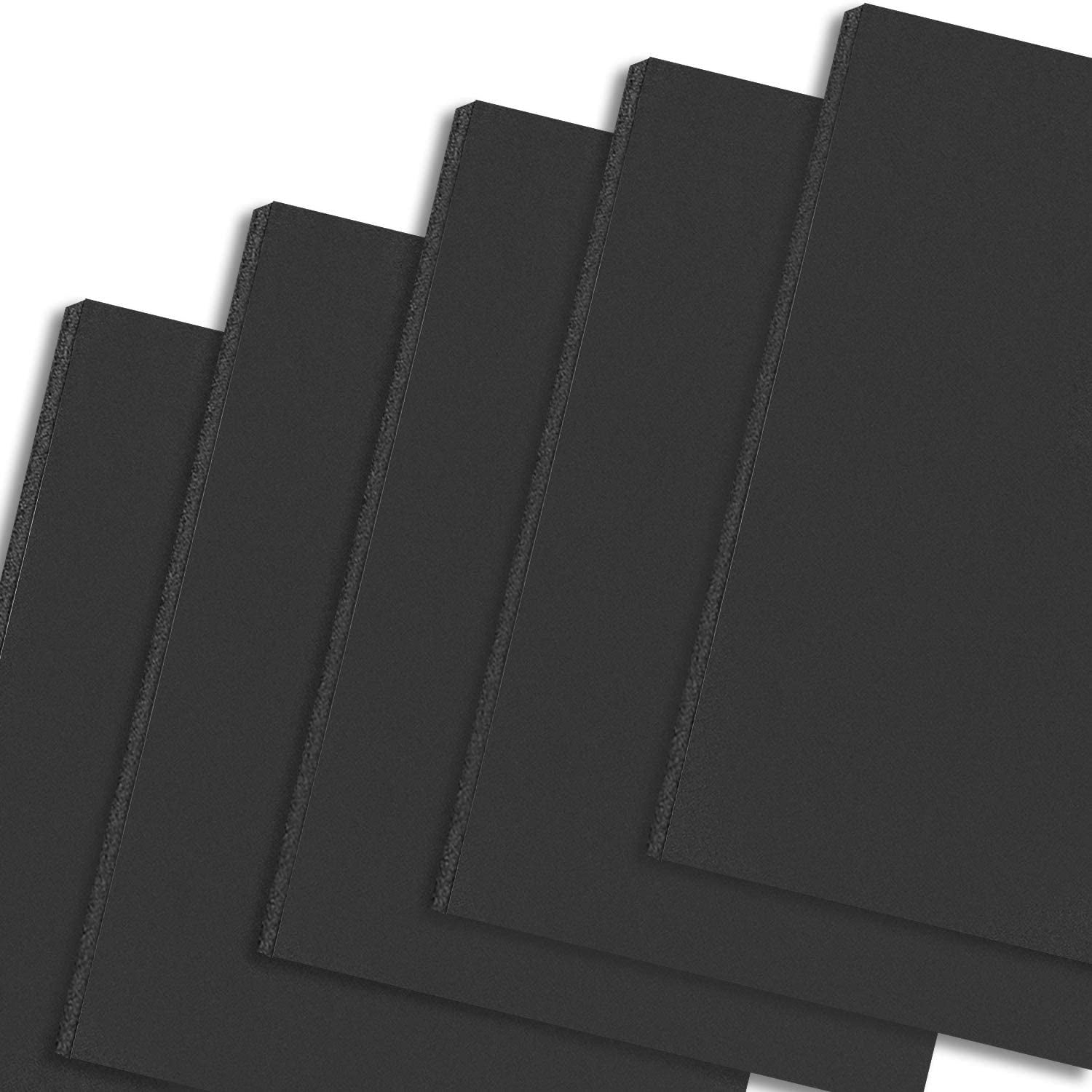 Mat Board Center, Pack of 10 Acid-Free Foam Boards, 11x14 inch Black ...