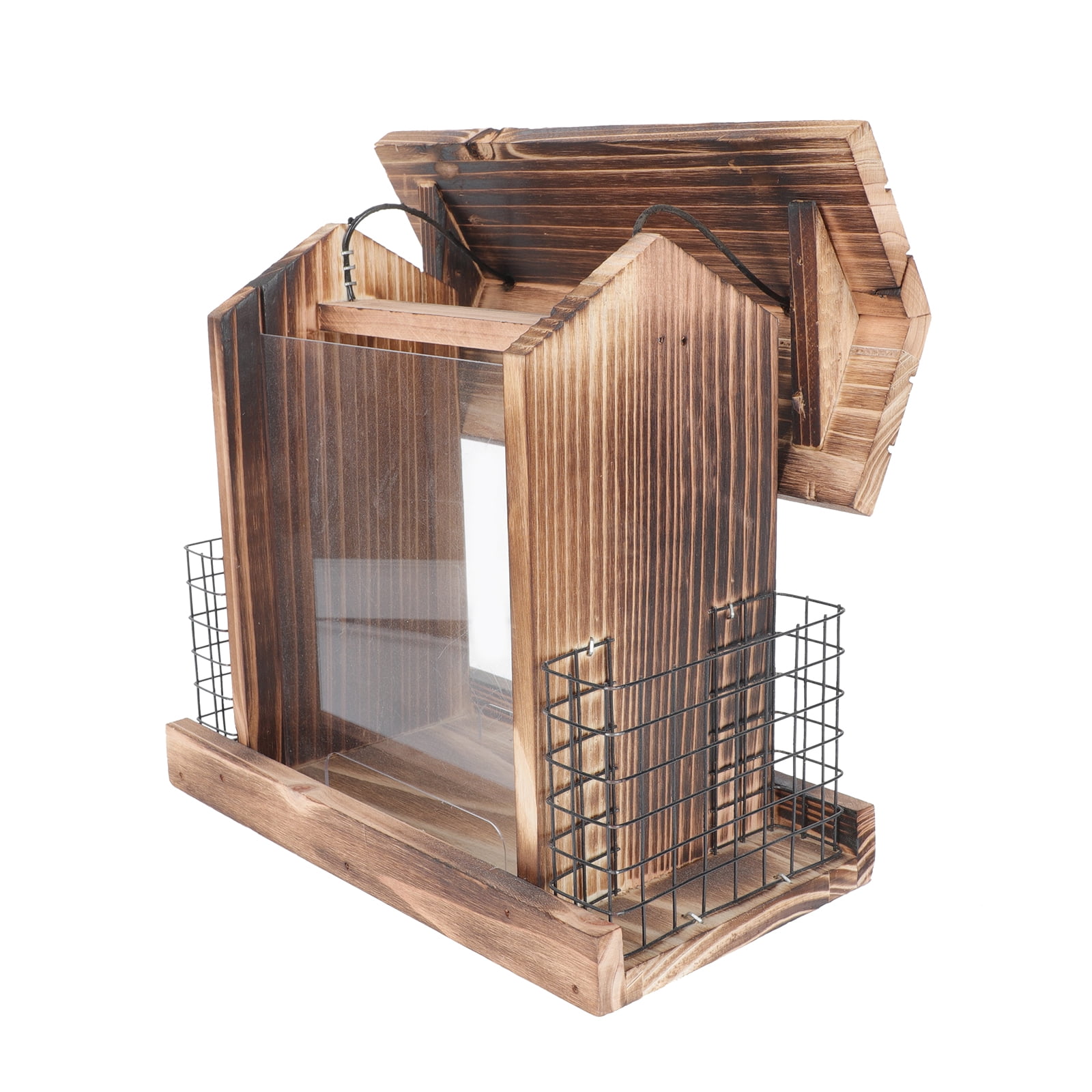 Mat Cable Beveled Washer Wooden Bird Feeder Tree Bird Feeder 23x21cm ...