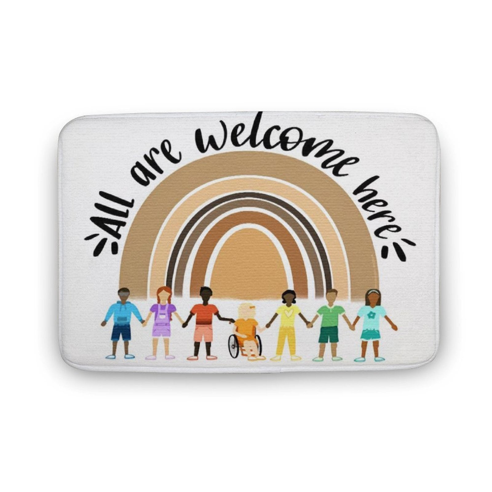 Mat for Carpet All are Welcome Here We Love Classroom Classroom Decor ...