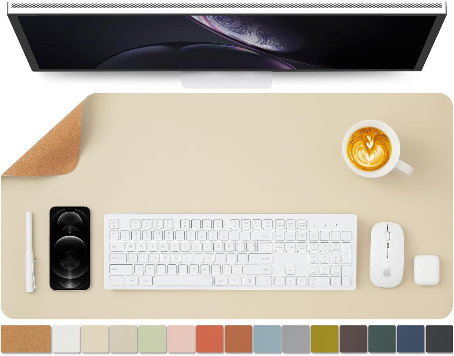 Mat - Dual-Sided Desk Pad for Office and Home - Desk Organization and ...