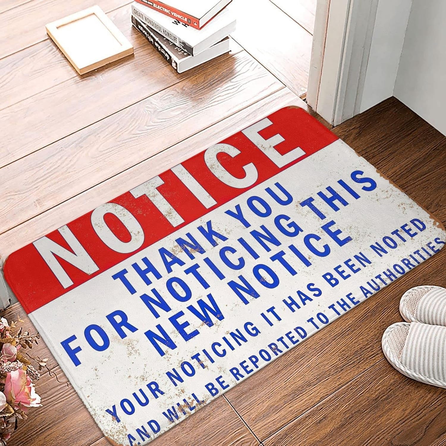Mat For Kitchen Notice Thank You Noticing This New Notice Welcome Mats ...