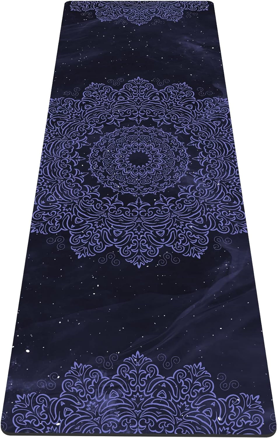Mat Print Extra Thick TPE Non Slip Fitness Exercise Mat with Carrying ...