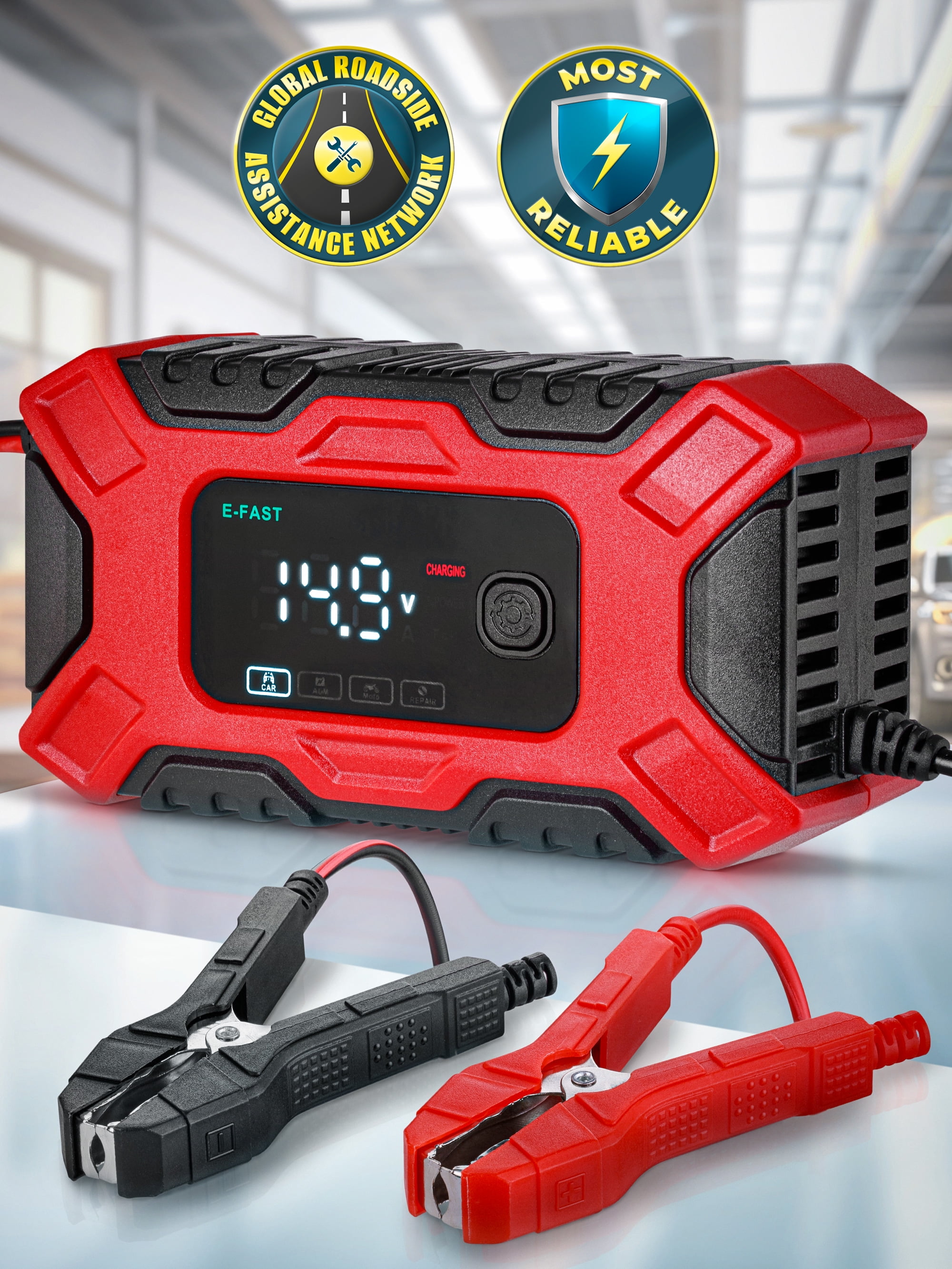 Mata1 Car Battery Charger, 12V 6A Smart Trickle Charger, Auto ...