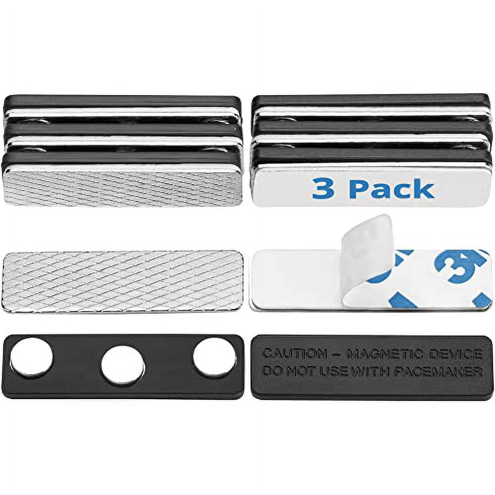 Mata1-USA No-Pin Design Name .. Tag Magnets (3 Badge .. Holder Magnets, 1.75 x .. 0.4 inches ...