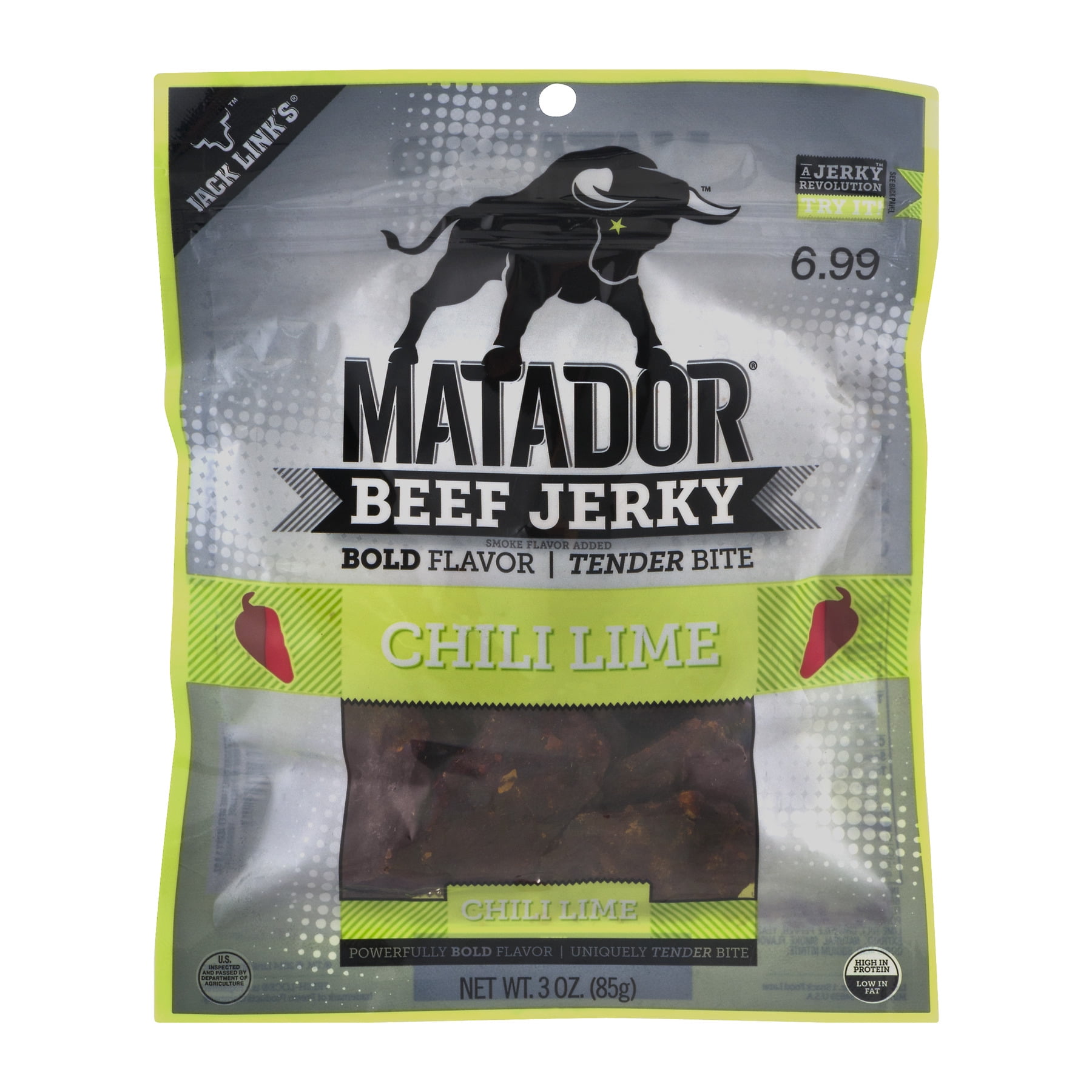 Matador Chili Lime Beef Jerky 3 oz. Bag - Walmart.com