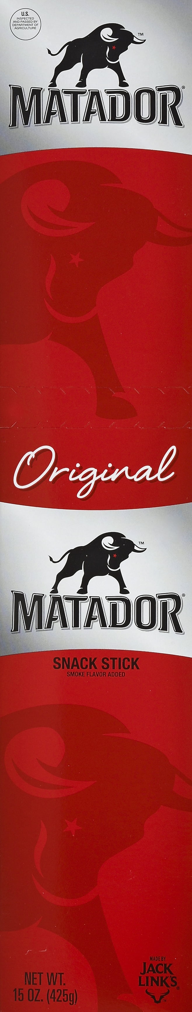 Matador Snack Sticks, Original, 15 Count Box - Walmart.com