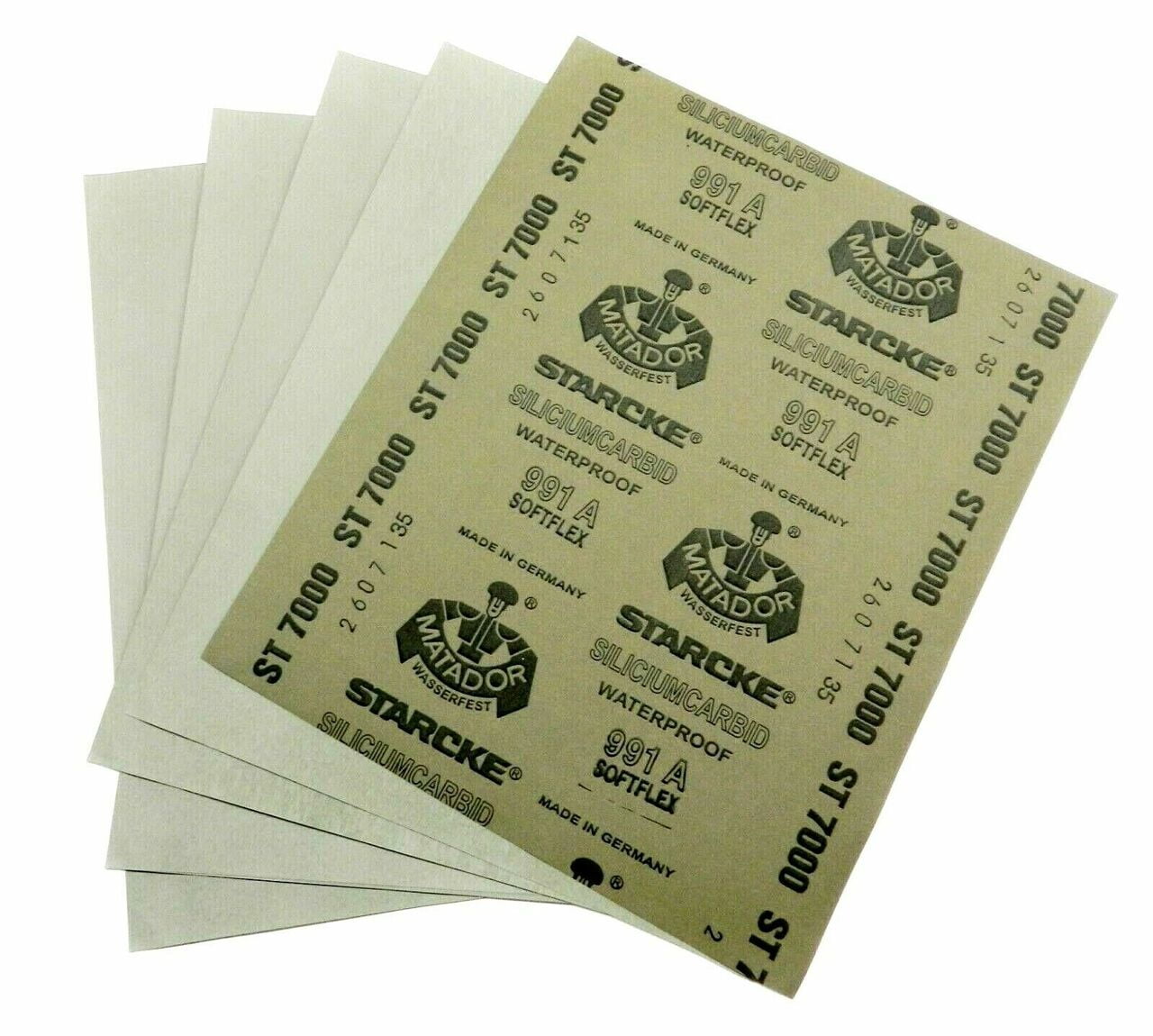 Matador Waterproof Sandpaper Wet or Dry Abrasive Paper 7000 Grit Per ...