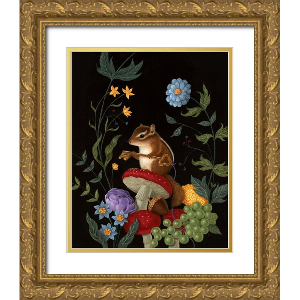 Matarazzo Gina 12x14 Gold Ornate Wood Framed With Double Matting