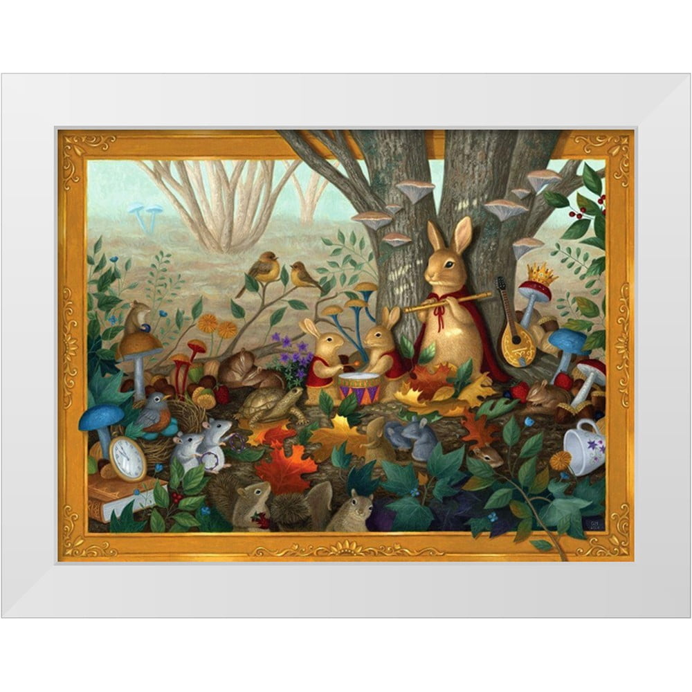Matarazzo, Gina 24x19 White Modern Wood Framed Museum Art Print Titled ...