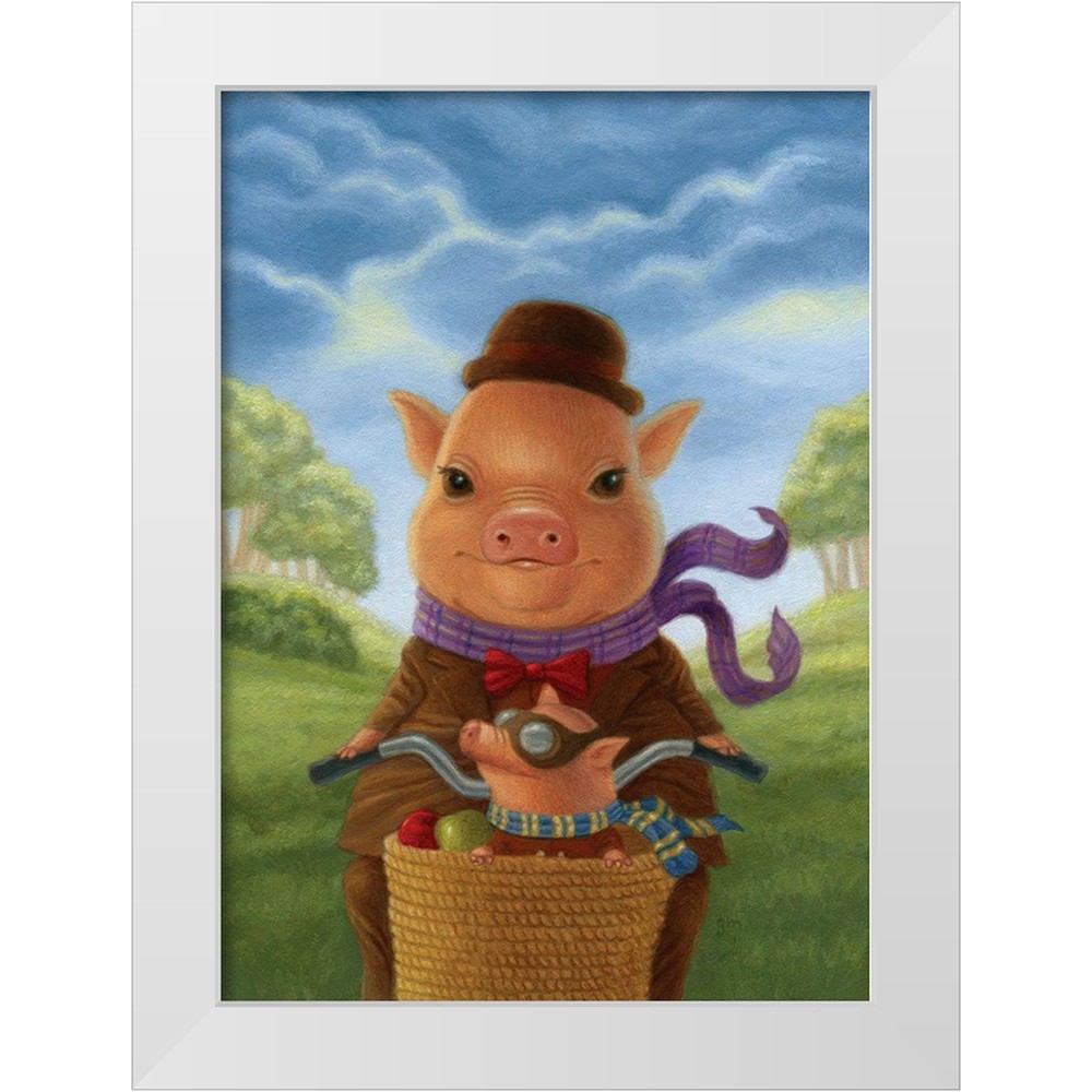 Matarazzo, Gina 24x32 White Modern Wood Framed Museum Art Print Titled ...