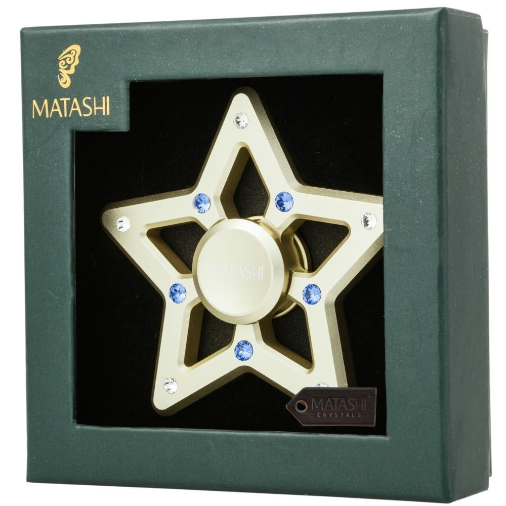 Matashi 24K Gold Plated Hanging Christmas Tree Star Ornament with ...