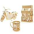 Matashi Crystal 3 Piece Motorcycle, Beer Mug & Slot Machine Ornament ...