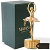 Matashi Silver Plated Music Box with Crystal Studded Silver Carousel ...