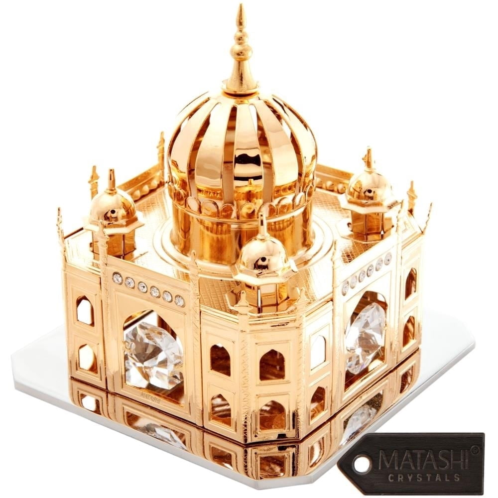 Matashi Home Decorative Tabletop Showpiece 24K Gold Plated Crystal ...