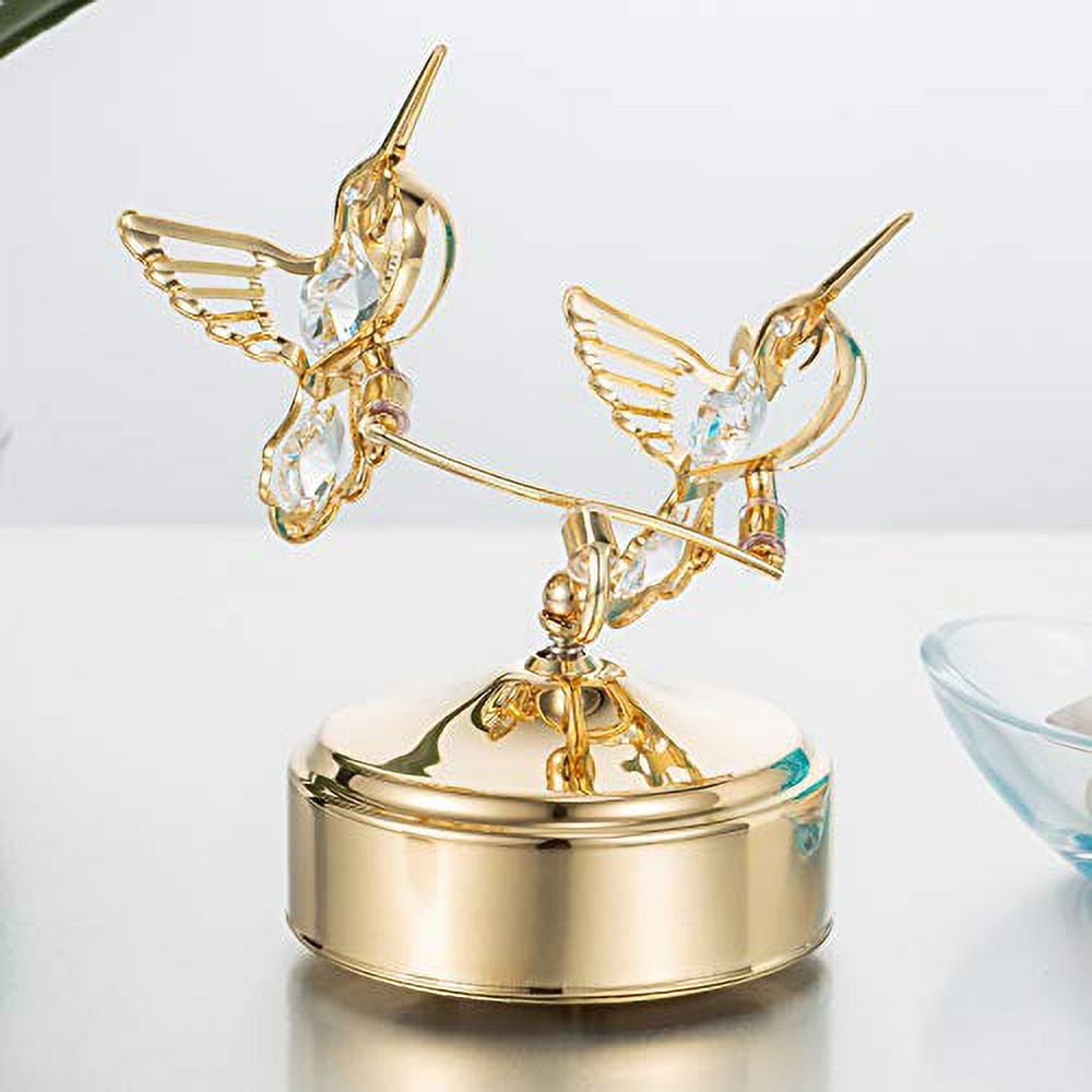 Matashi Music Box with Two Revolving Hummingbirds Figurine Plays a ...