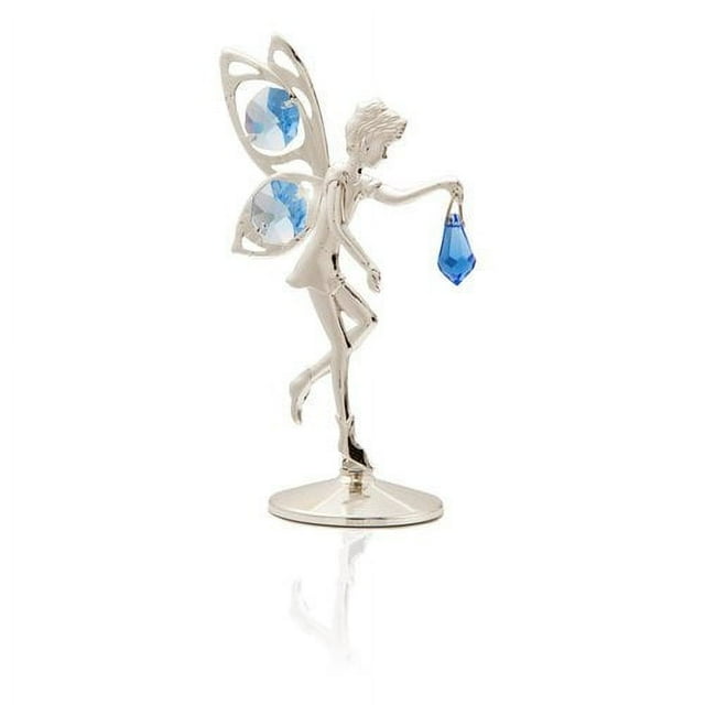 Matashi Silverplated Genuine Crystals Fairy Figureine - Walmart.com
