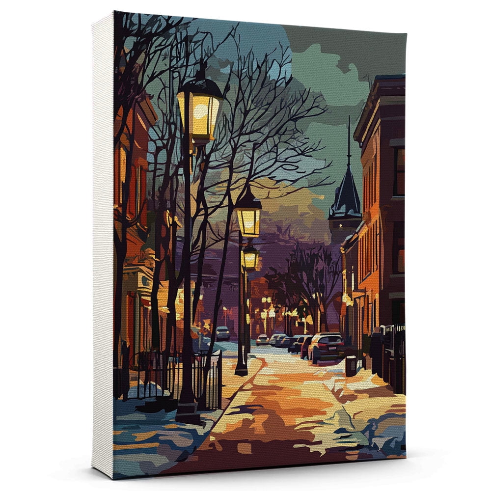 Matawan Travel Canvass, New Jersey Canvass Wall Art, Matawan Canvas Decor Paintings, New Jersey ...