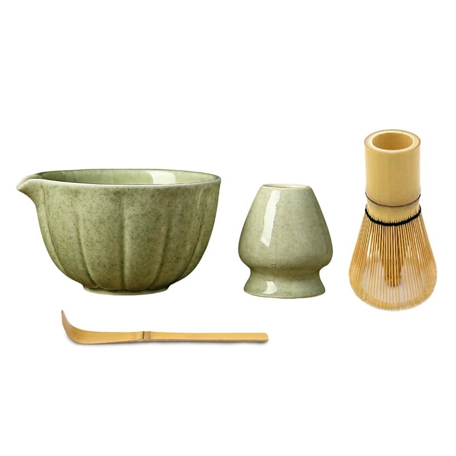 Match Bowl with Spout and Whisk, Matcha Scoop Matcha Chasen Holder- 4pc ...