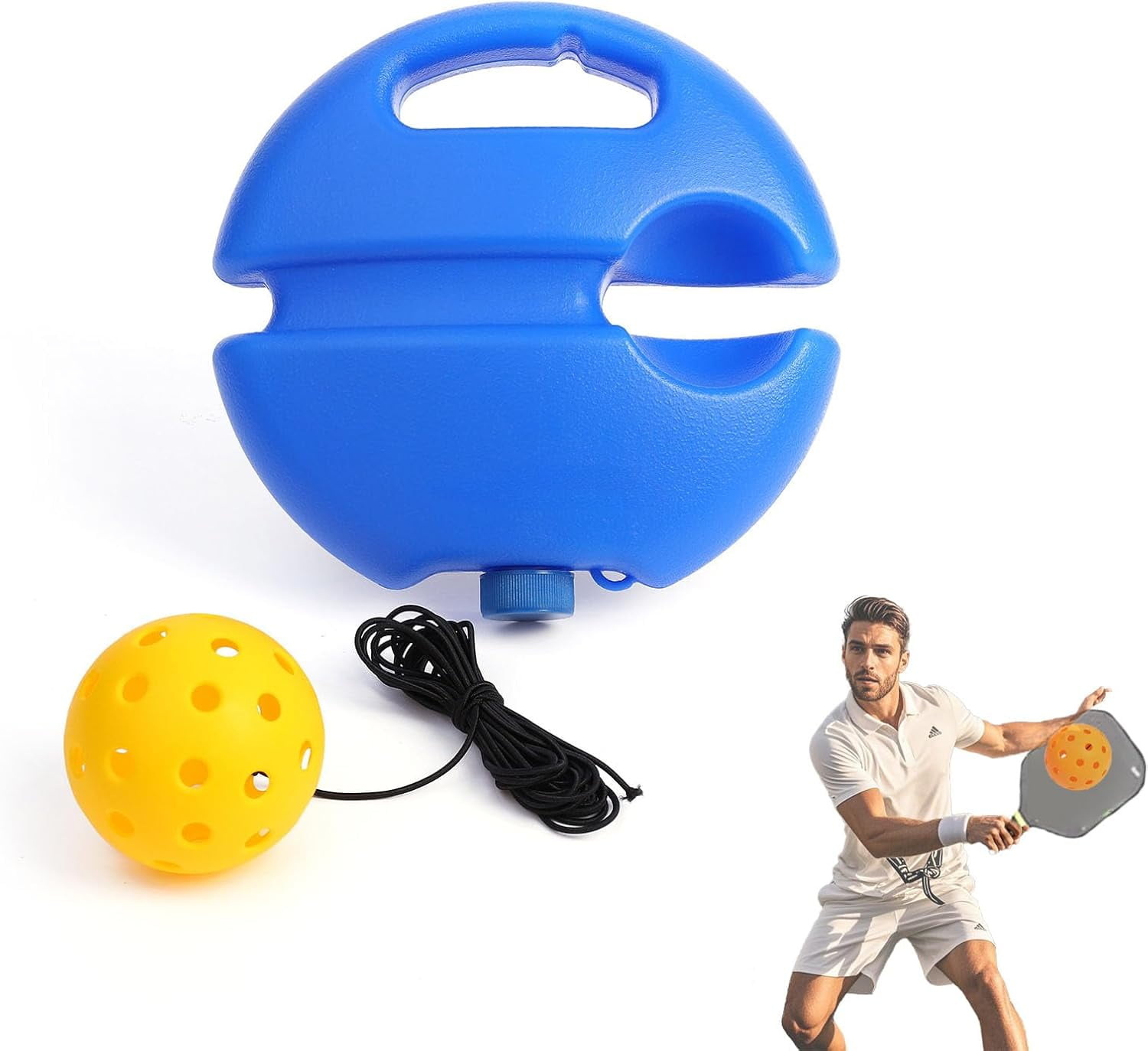 Match Buddy Pickleball Trainer, Adjustable Rebound Ball with Cord ...