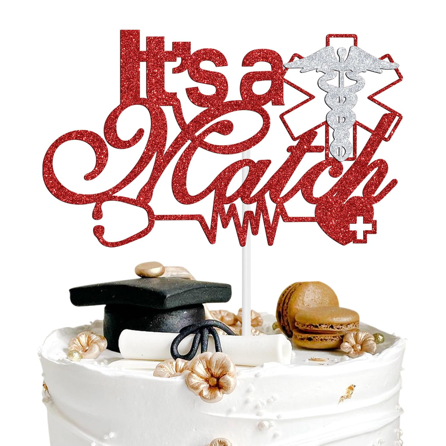 It's A Match Cake Topper, Residency Match H2FSDDay Cake Decor, Congrats ...