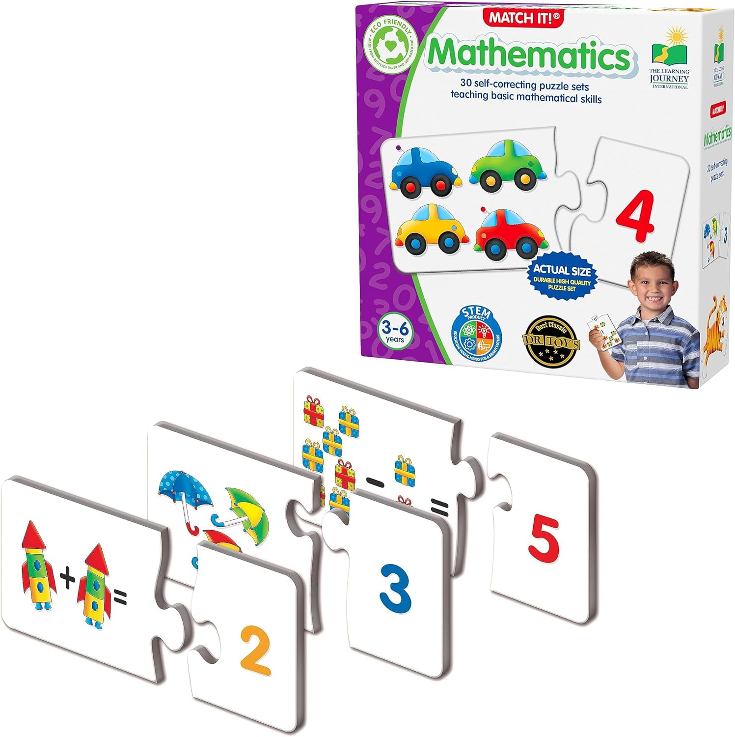 Match It! - Counting - 30 Piece Self-Correcting Number & Learn to Count ...