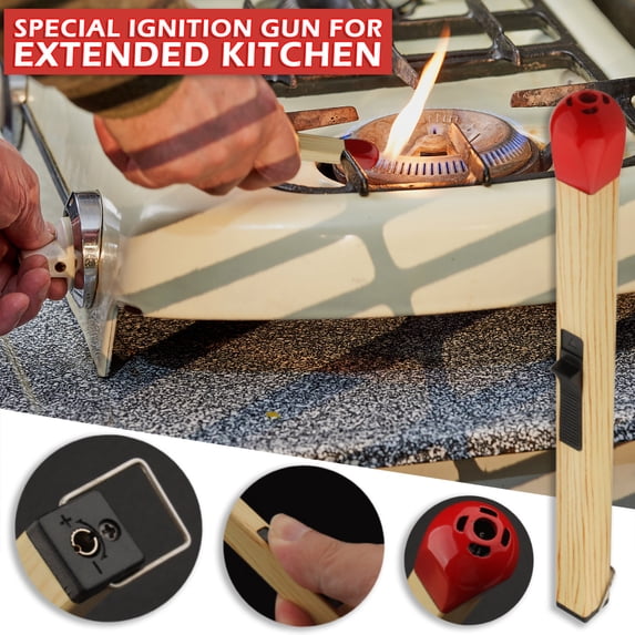 Match Shape Candle Lighter - Slim Butane - Gas Refillable - Long Reach ...
