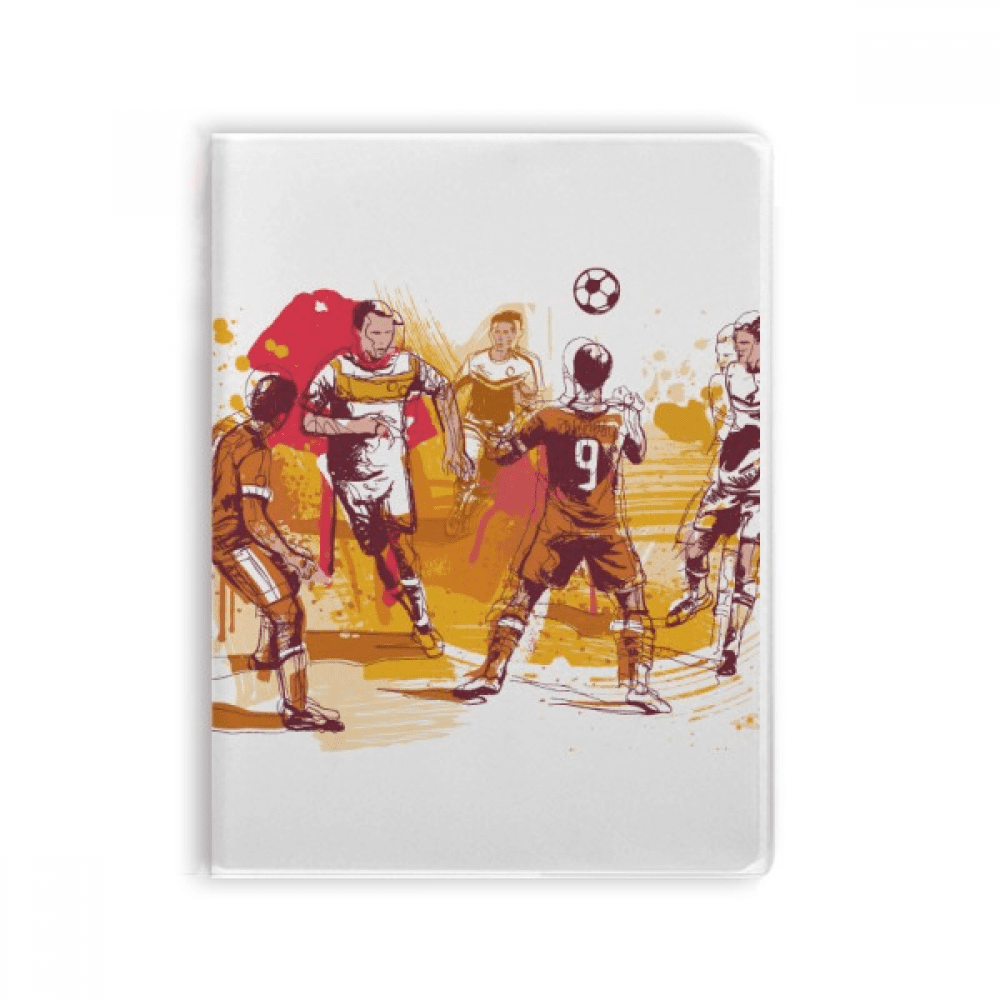 Match Soccer Football Sports Notebook Gum Cover Diary Soft Cover ...