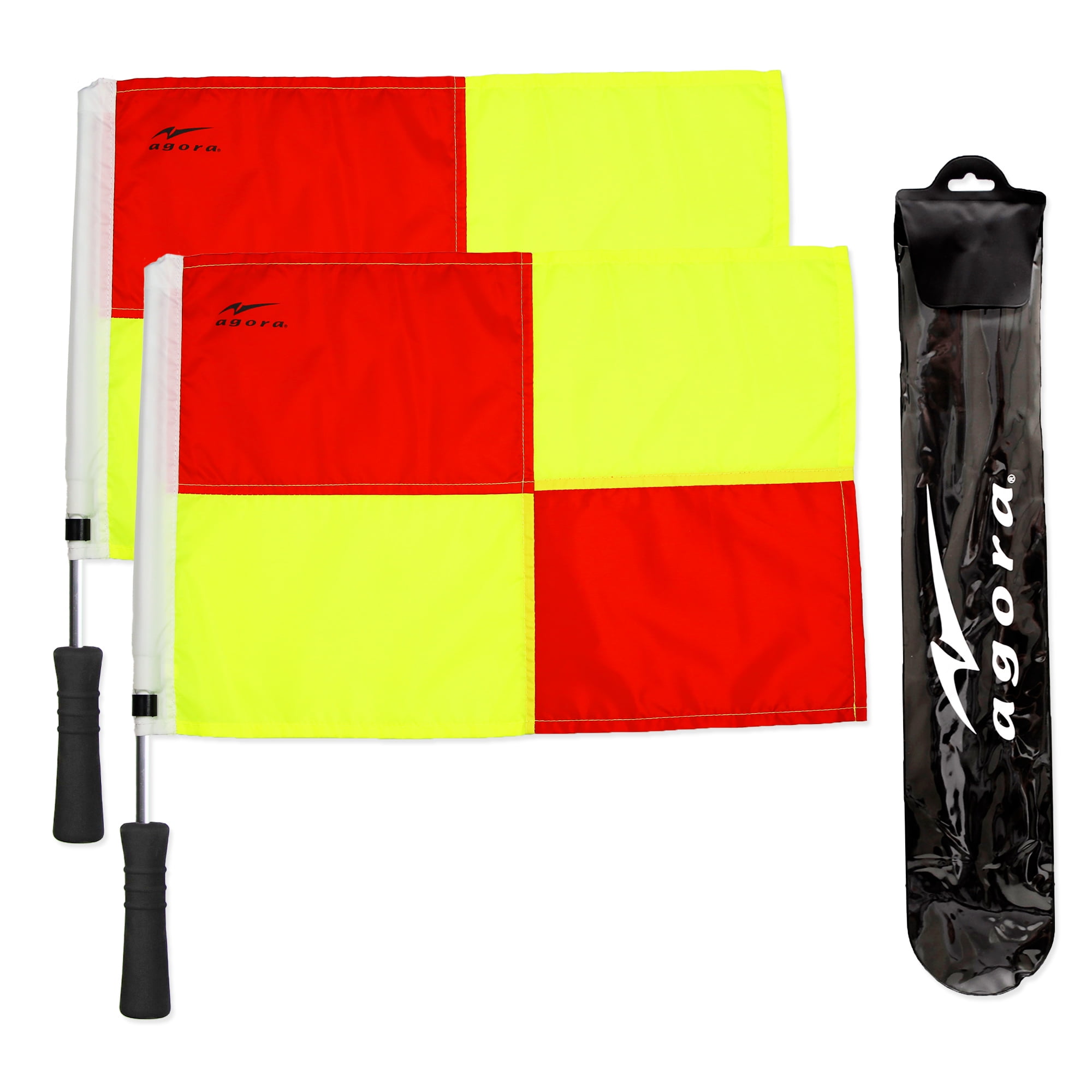 Match Time Soccer Referee Linesman Flags with Case - Walmart.com