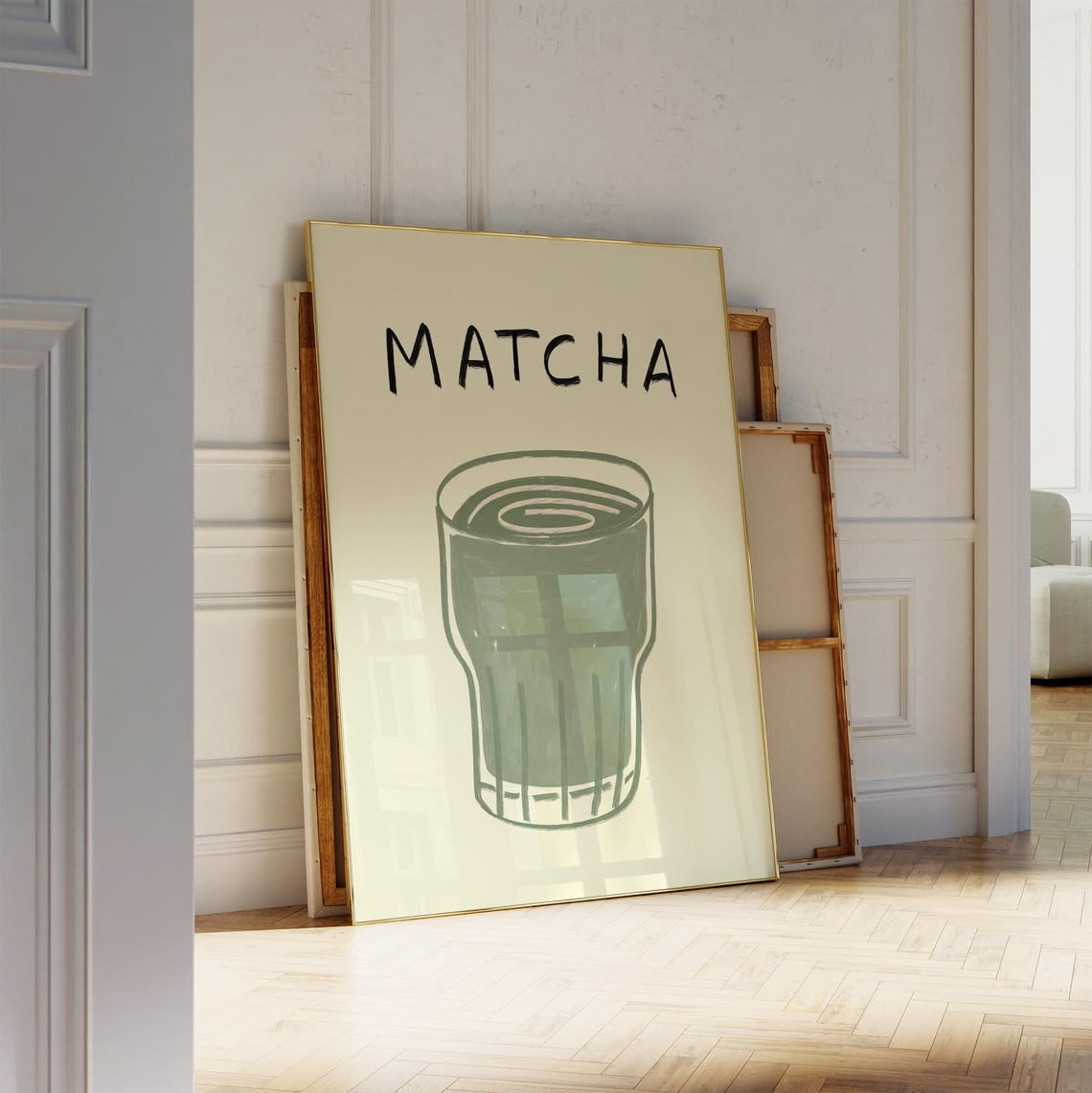 Matcha Art Print, Matcha Print, Matcha Poster, Food Retro Kitchen Decor ...