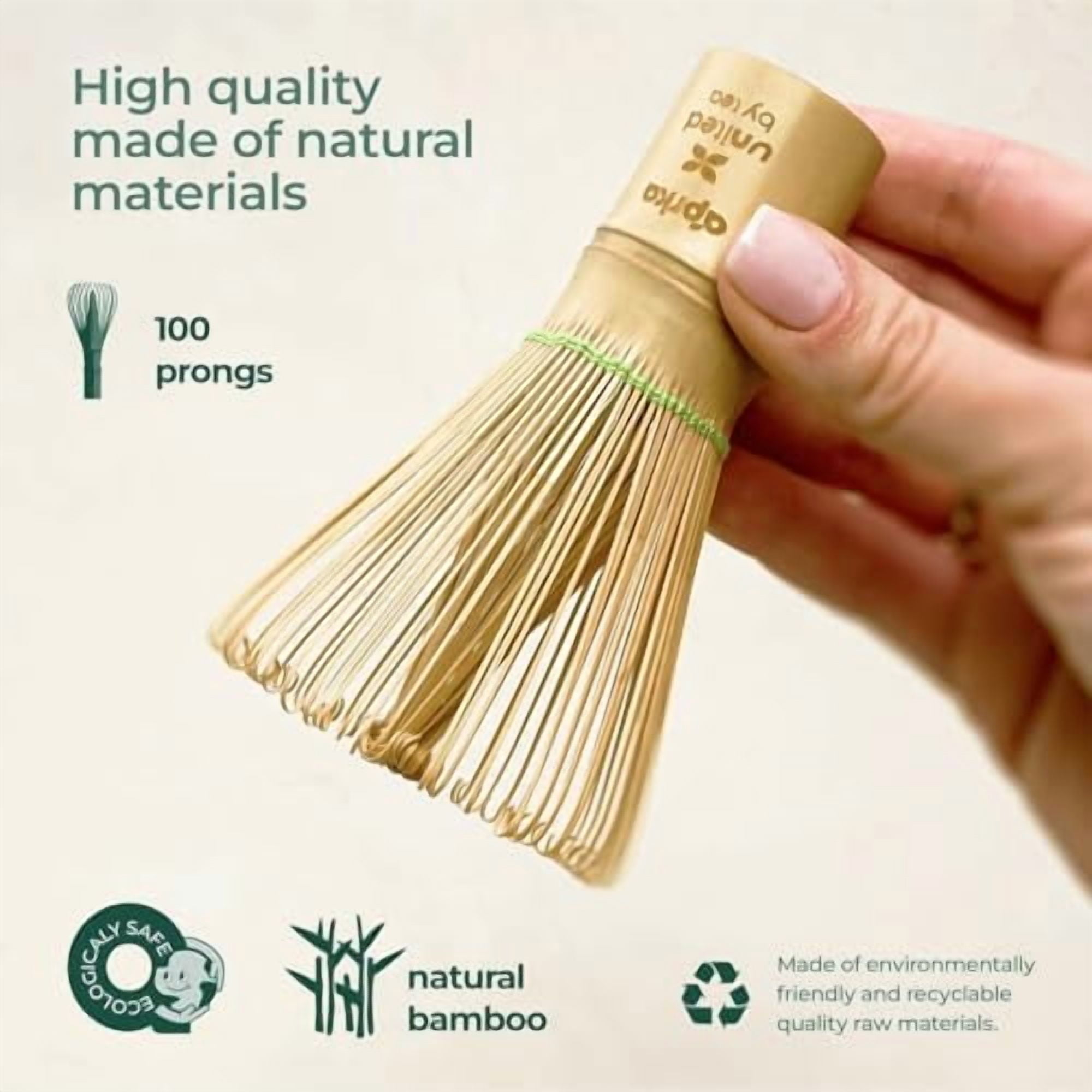 Matcha Bamboo Whisk Set, Traditional Handmade Starter Kit Included ...