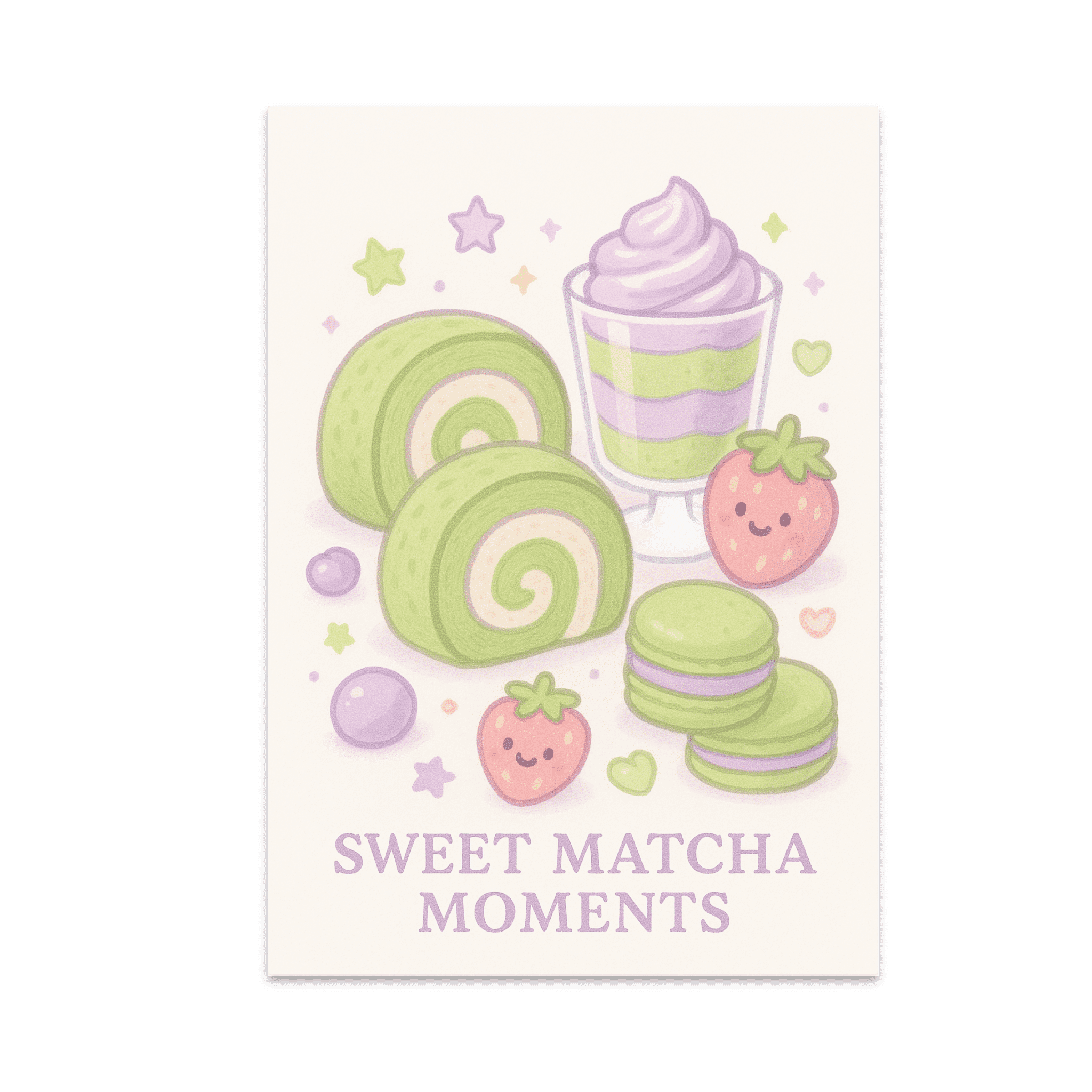 Matcha Dessert Delight Poster Print - Bakery Lover - 13x19 Poster Print ...
