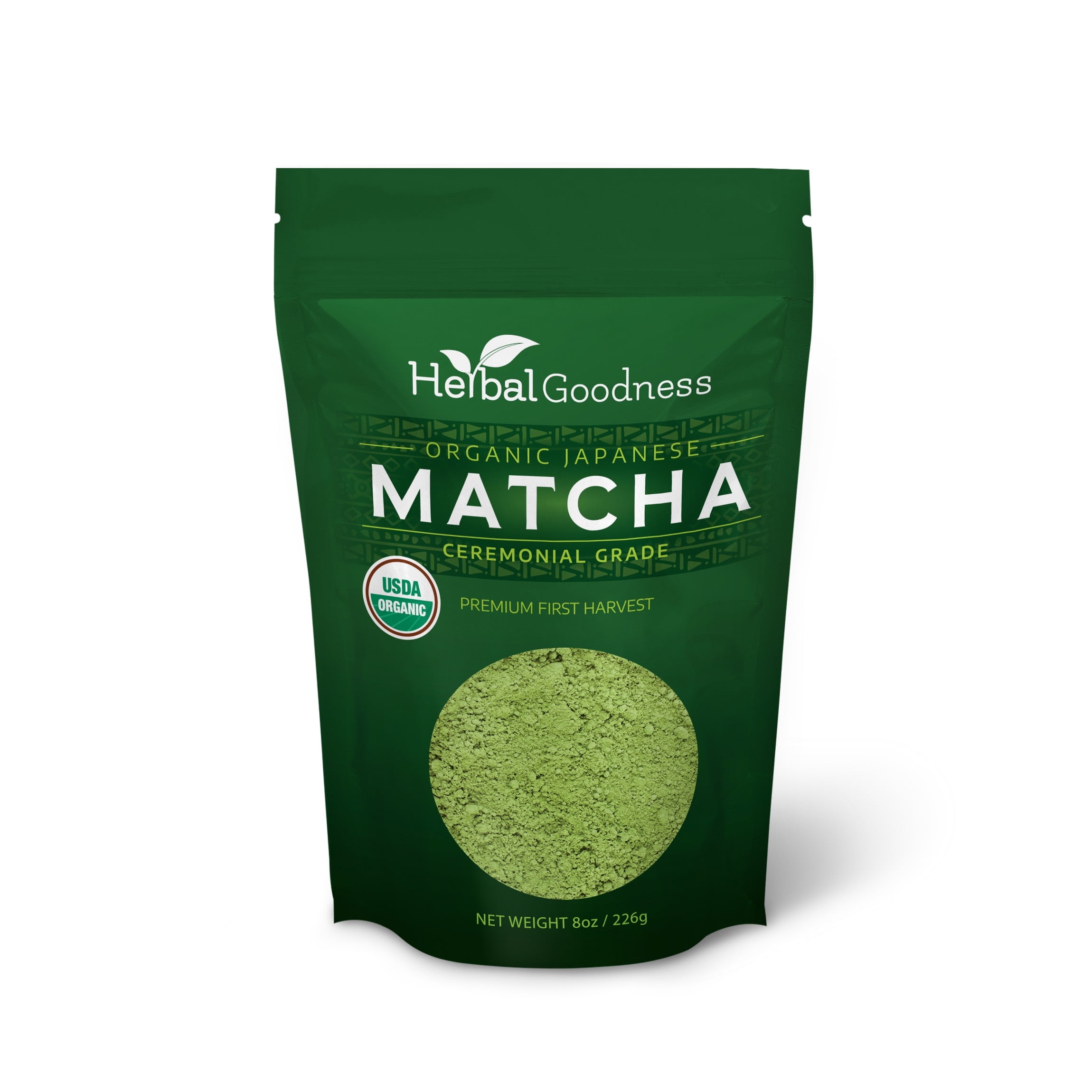 Matcha Green Tea - Health & Vitality, Matcha Powder, Herbal Tea - 8oz ...