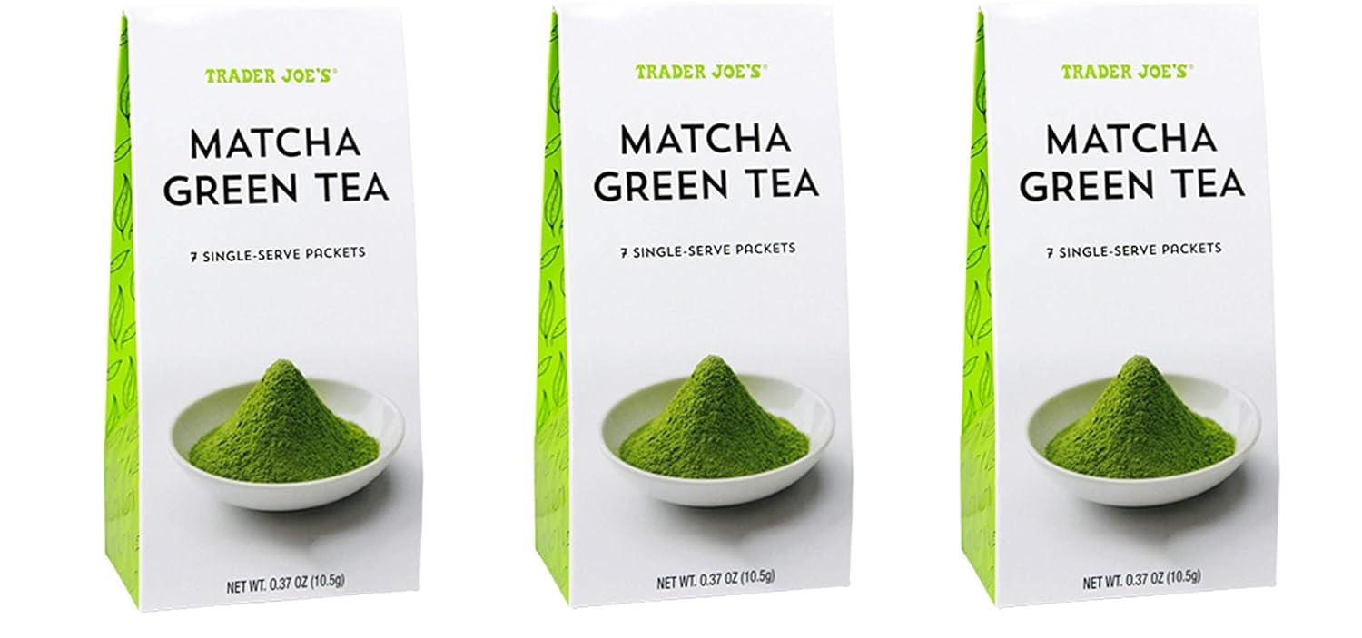 Matcha Green Tea Powder 3 Pack (each with 7 Single Serve Packets ...
