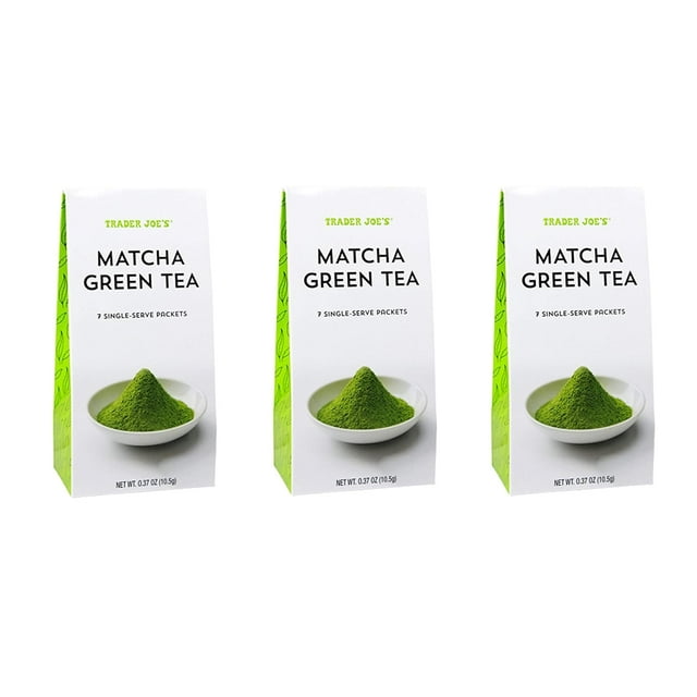 Matcha Green Tea Powder 3 Pack (each with 7 Single Serve Packets ...