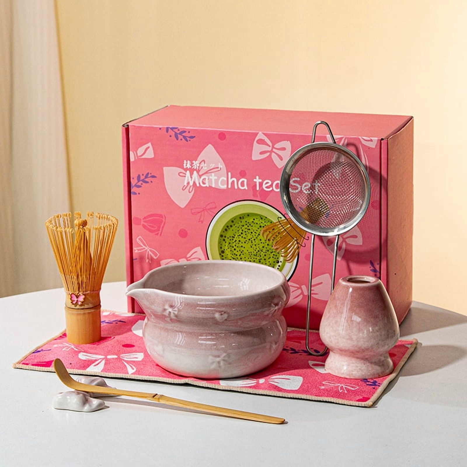 Matcha Kit 7-Pcs matcha whisk set, Matcha Bowl, Bamboo Matcha Blender ...