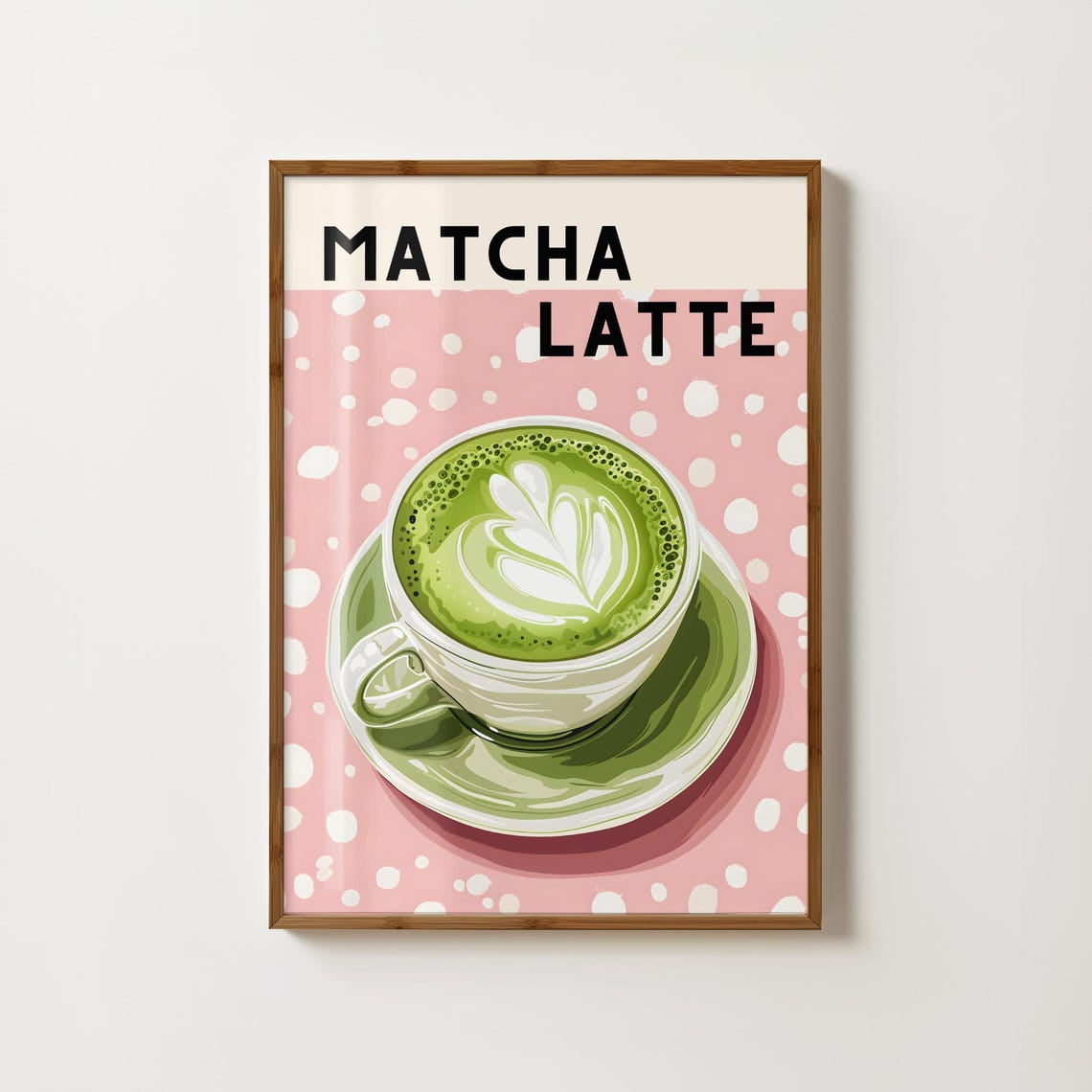 Matcha Latte Print Matcha Kitchen Prints Matcha Cup Of Tea Print ...