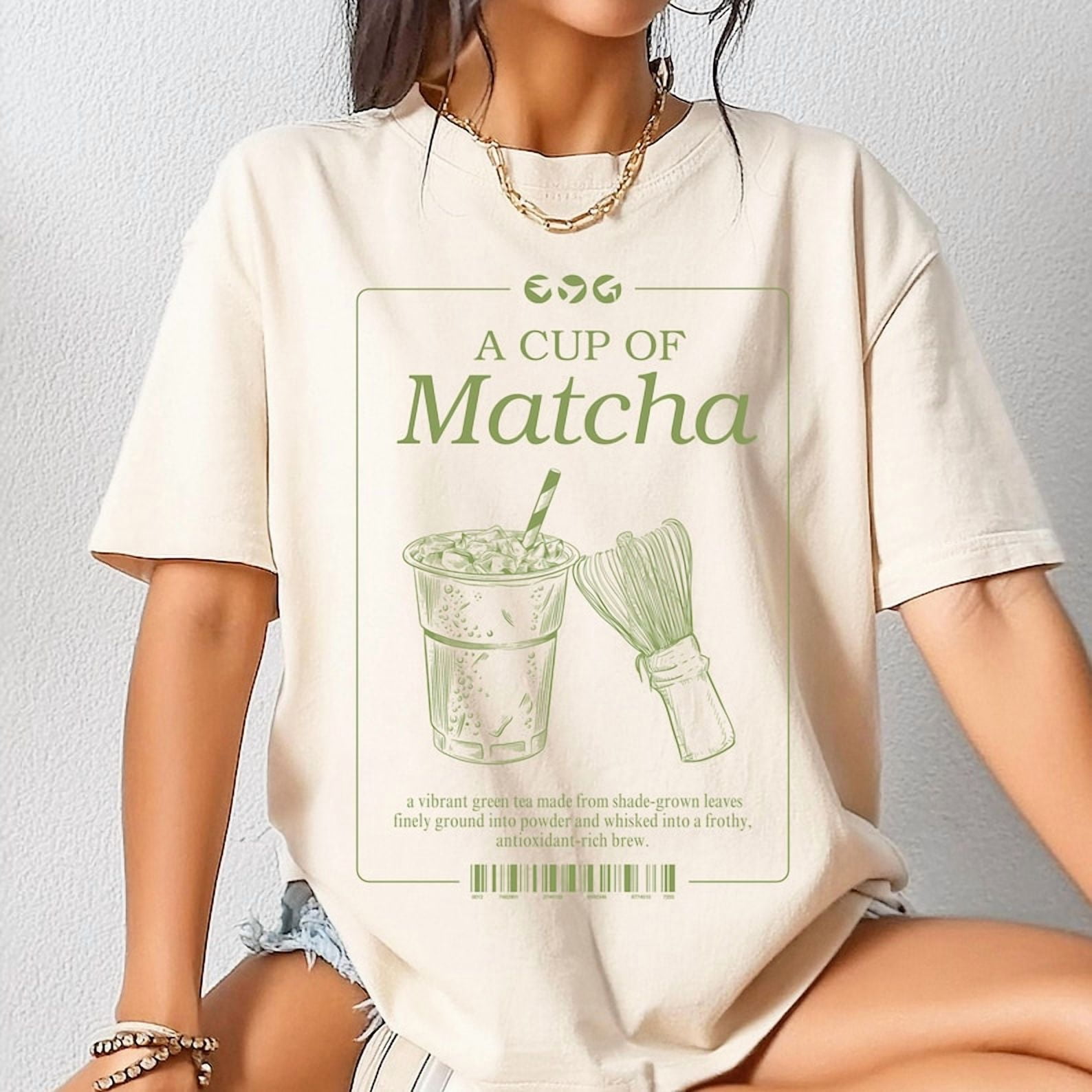 Matcha Latte Shirt, Aestetic Matcha Set Shirt, Gifts for Matcha Lovers ...