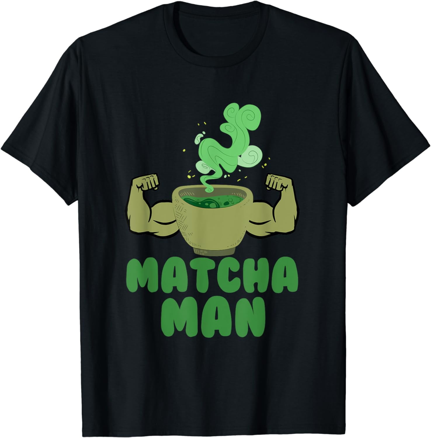 Matcha Man Funny Green Tea Leaves Japan Humor T-Shirt - Walmart.com