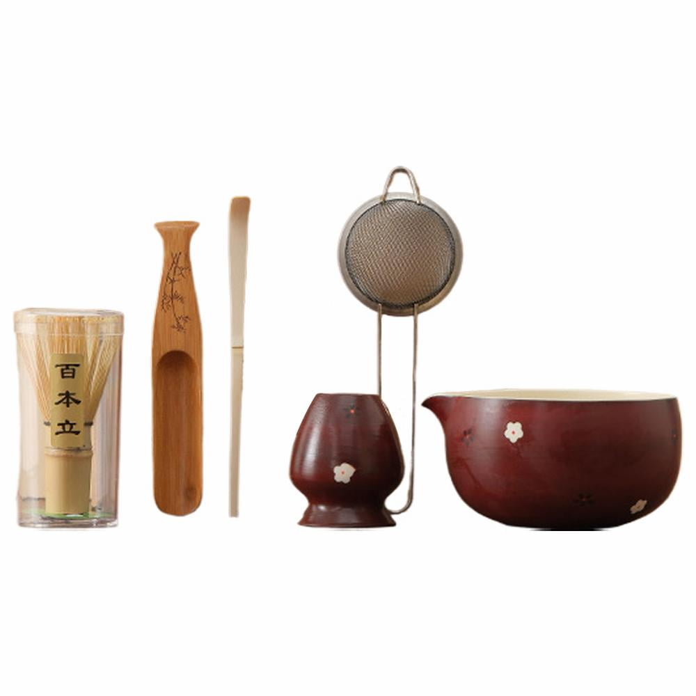 Matcha Set-Matcha Whisk Set 6PCS, Matcha Kit with Ceramic Bowl, Bamboo ...