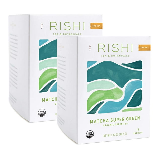 Matcha Super Green - Organic Green Tea Sachets, Matcha Green Tea Bags ...
