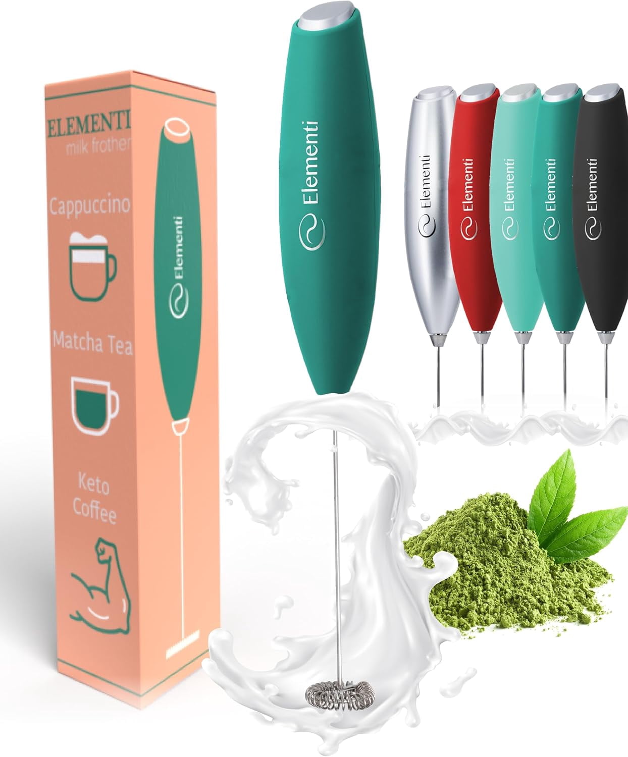 Matcha Whisk Frother, Electric Handheld Whisk for Matcha Latte, Creamy ...