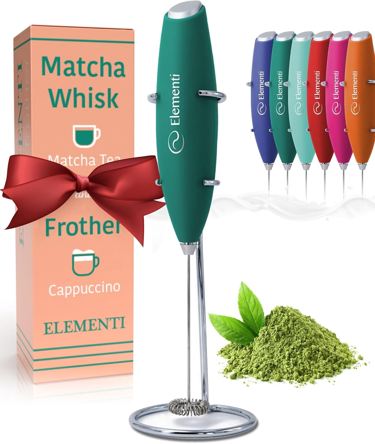 Matcha Whisk & Frother Set - Powerful Electric Matcha Mixer for Powder ...