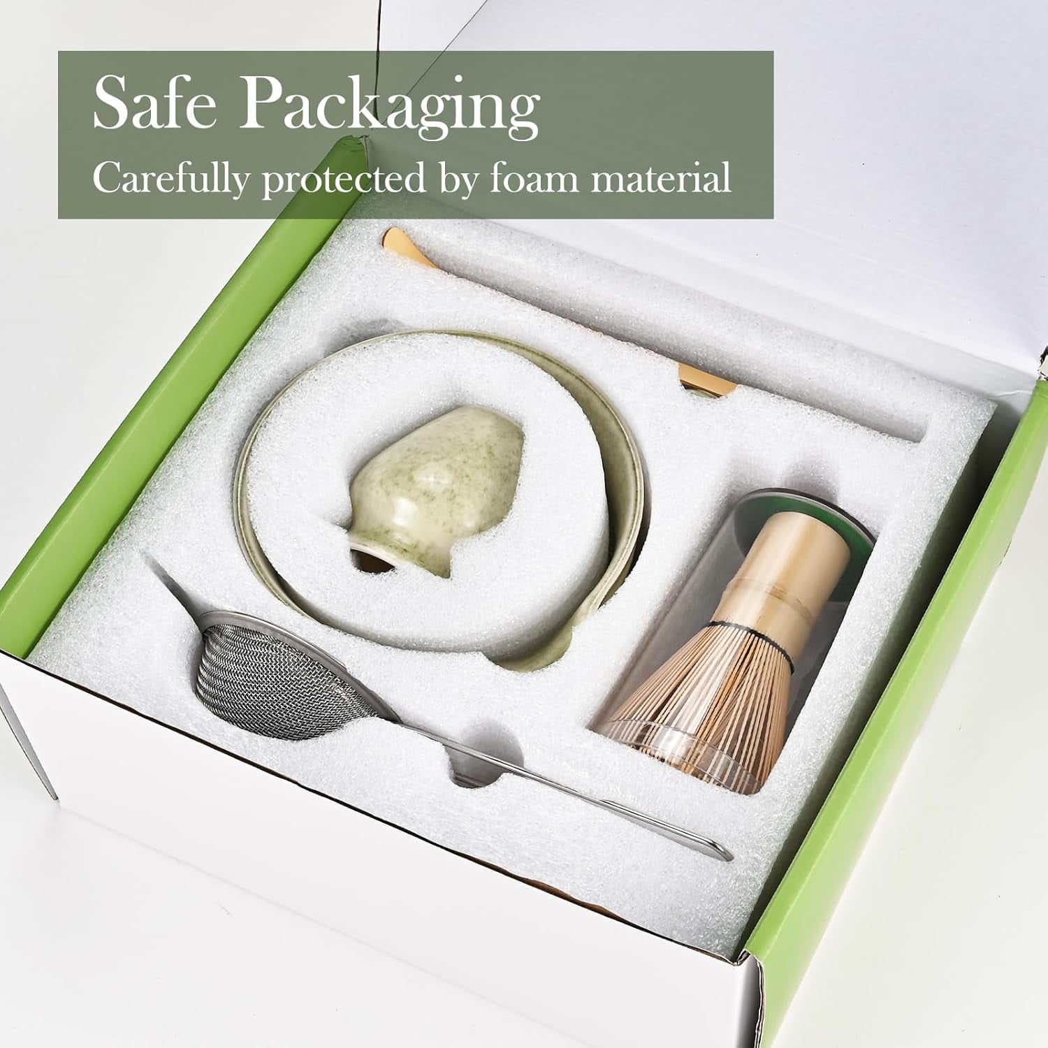 Matcha Whisk Set, 8 PCS Matcha Bowl Set with Whisk and Tea Scoop - Traditional Matcha Kit for ...