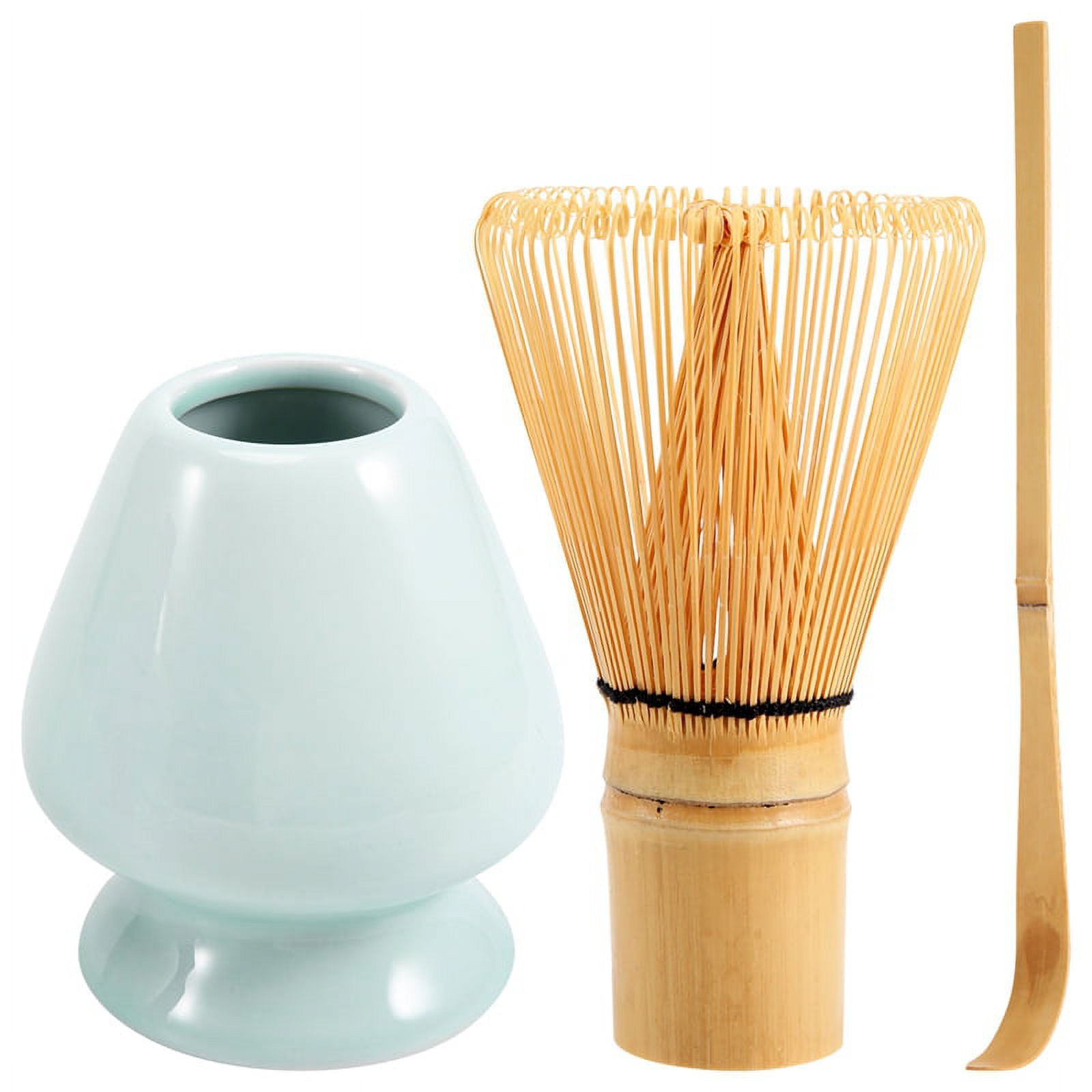 Matcha Whisk Set Bamboo Tea 100 (Chasen), Traditional Scoop, Holder ...