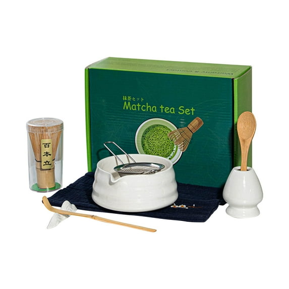 Matcha Whisk Set, Ceramic Matcha Kit Set Includes Matcha Bowl, Matcha ...