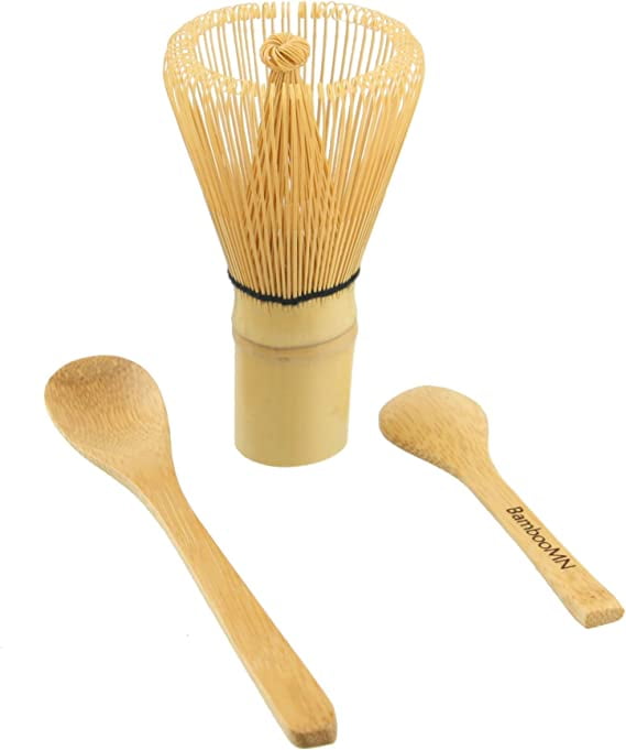 Matcha Whisk Set - Chasen (Green Tea Whisk), Small Scoop,Tea Spoon by ...